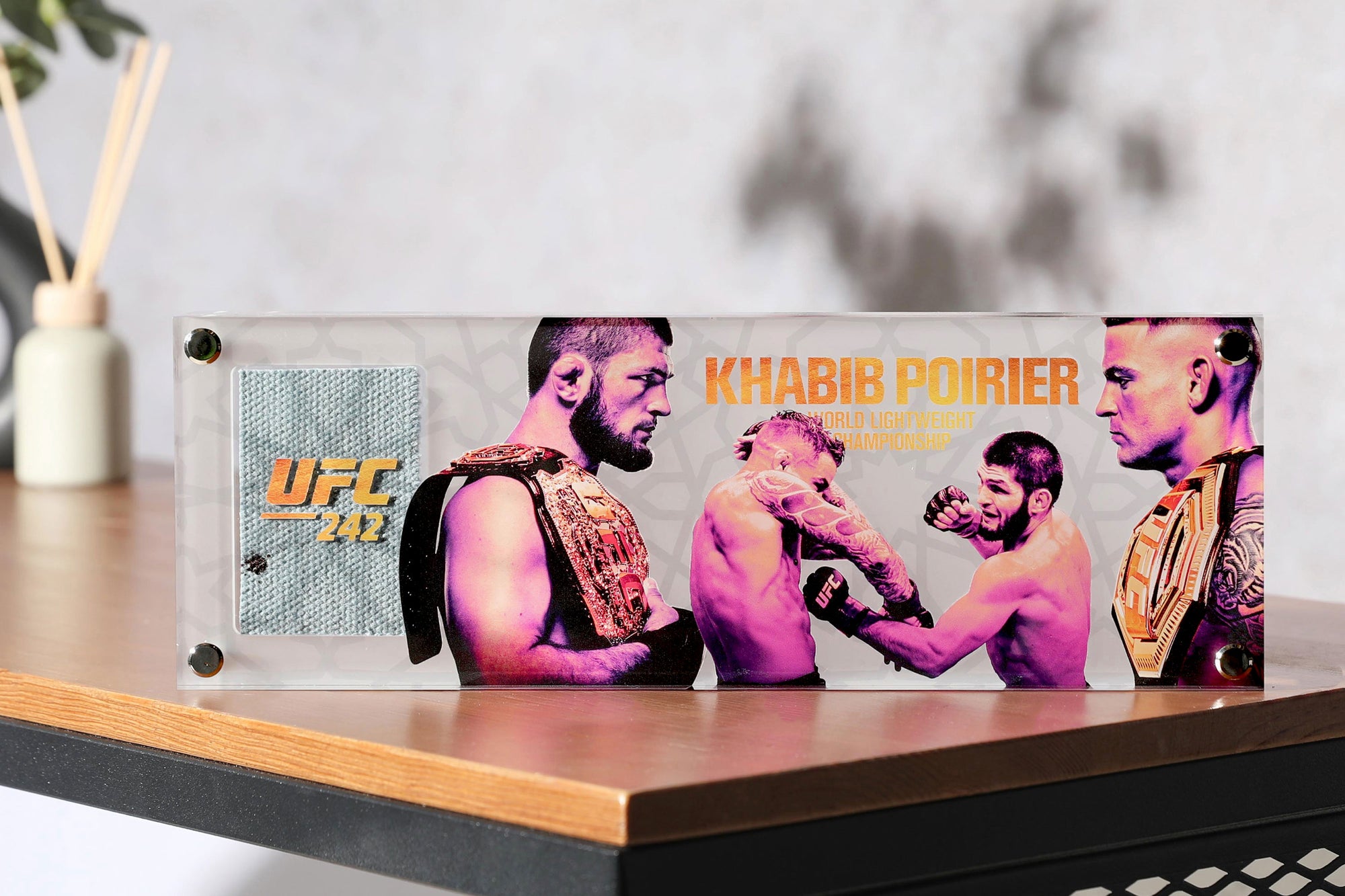 UFC 242: Khabib vs Poirier Limited Edition Canvas in Acrylic