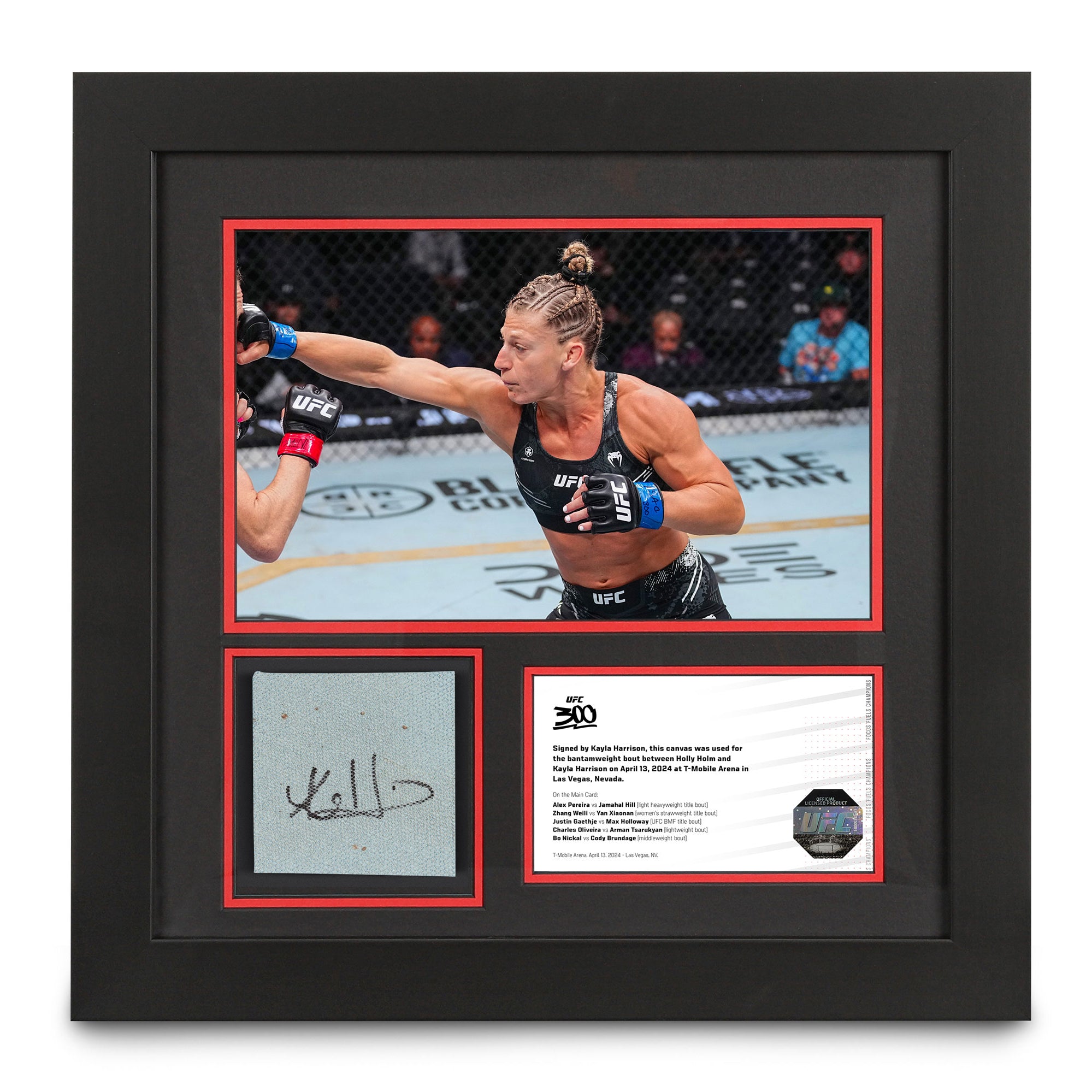 Kayla Harrison Signed Canvas & Photo UFC 300: Harrison vs Holm Edition