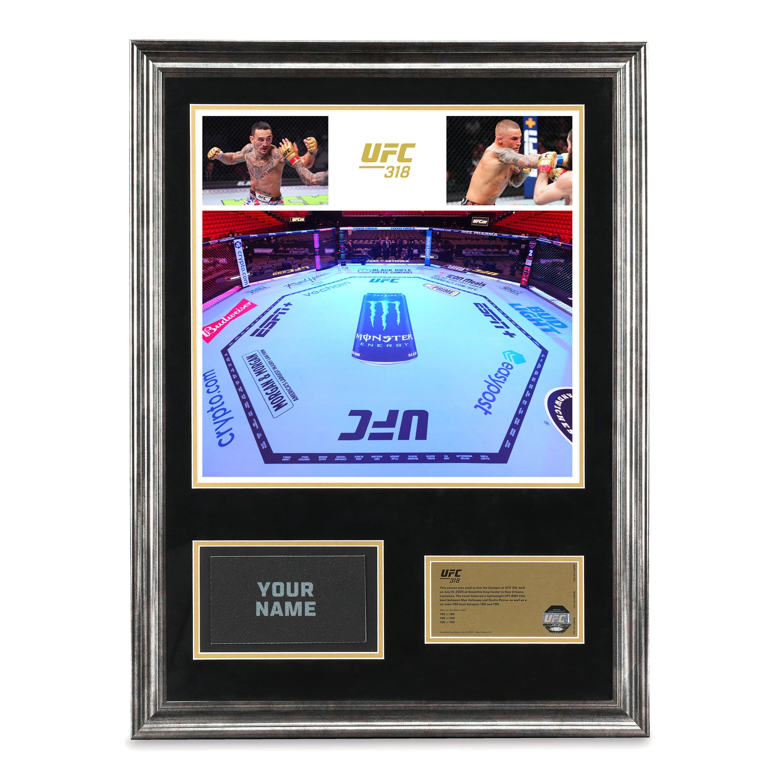 Name on Canvas UFC Memorabilia | UFC Collectibles