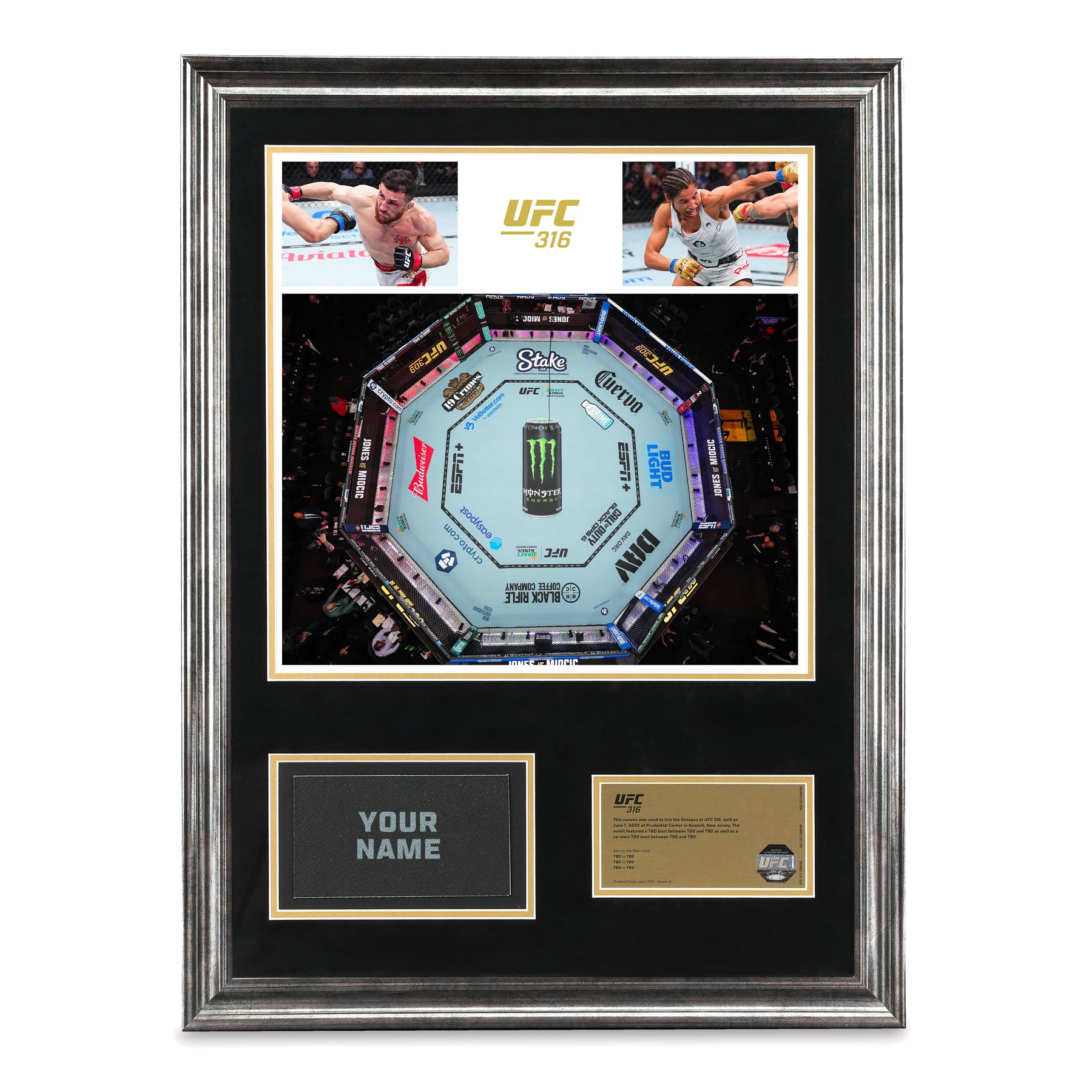 Name on Canvas UFC Memorabilia | UFC Collectibles