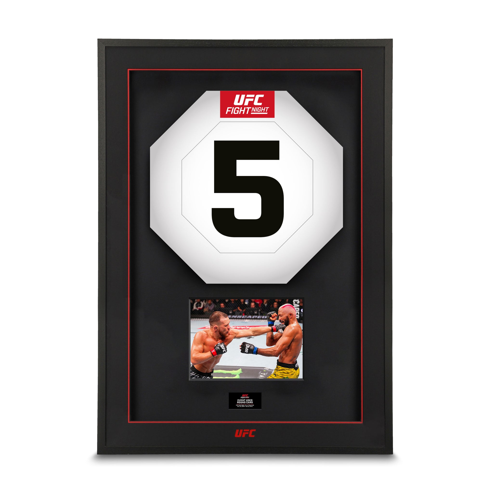 UFC Fight Night: Yan vs Figueiredo 1-of-1 Event Used Round Five Card