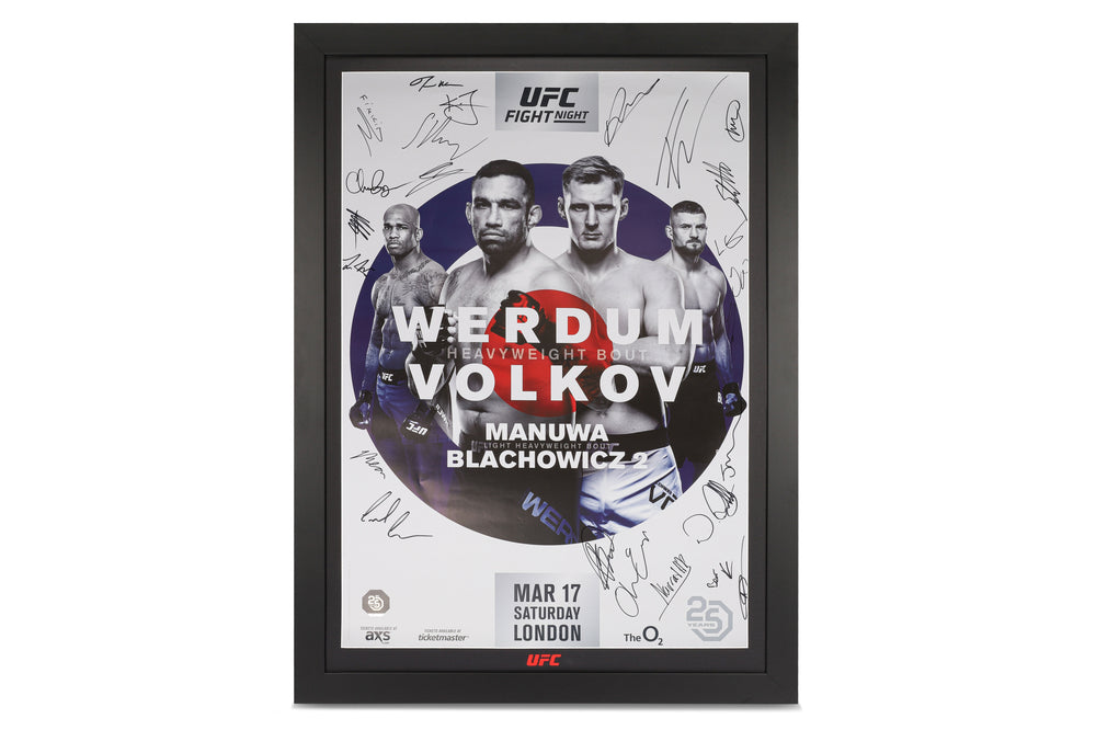 Signed UFC Fight Posters | Autographed UFC Event Posters | UFC ...
