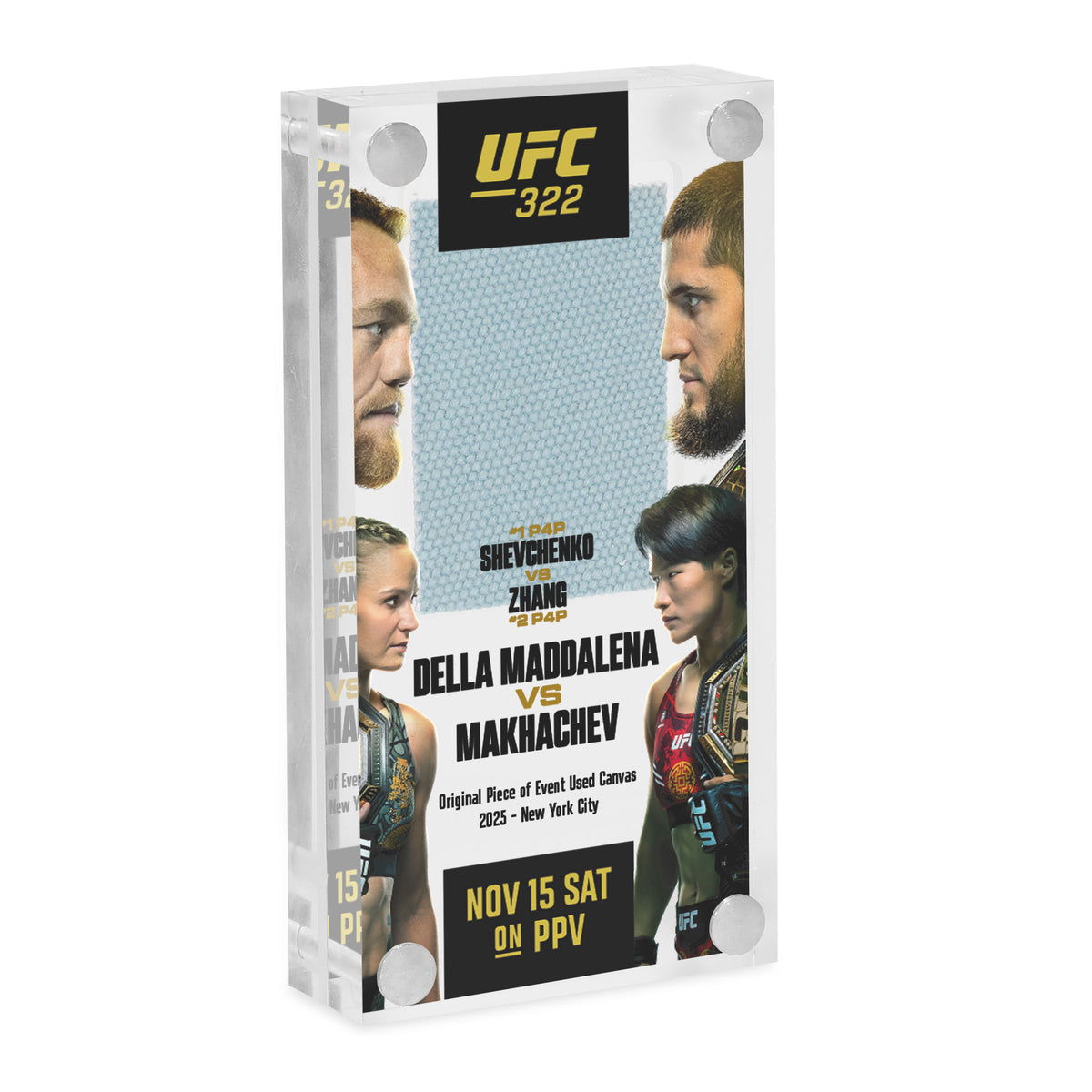 VeChain UFC 322: Della Maddalena vs Makhachev Canvas in Acrylic – UFC ...